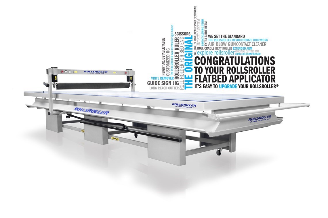The Original Flatbed Applicator for Sign Making - ROLLSROLLER